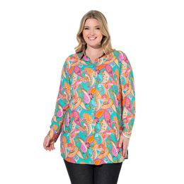 MIAMODA Bluse in blaumint | Gr.: 50