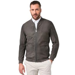 JP1880 Lederjacke in graphitgrau | Gr.: 3XL