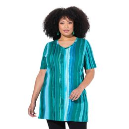 Ulla Popken Longshirt in tiefes aqua | Gr.: 62/64