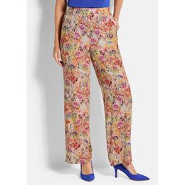 GOLDNER Schlupfhose mit floralem Print in bunt / gemustert | Gr.: 44