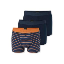 Schiesser Trunk 955 in dunkelblau, blau-orange gestreift | Gr.: 4