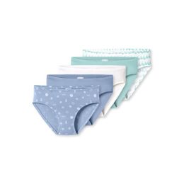 Schiesser Slip 955 Multi in wei&szlig;, t&uuml;rkis, hellblau | Gr.: 116