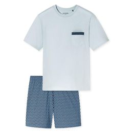 Schiesser Pyjama Comfort in hellblau | Gr.: 52