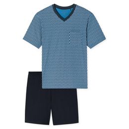 Schiesser Pyjama Comfort in Blau | Gr.: 48