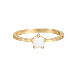 Rafaela Donata Ring aus Sterling Silber mit Opal (synth.) in gelbgold | Gr.: 50
