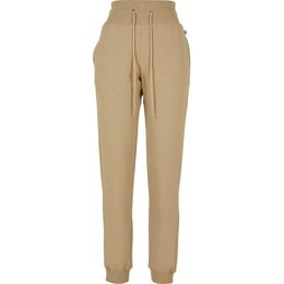 Urban Classics Damen Ladies Organic High Waist Sweat Pants in unionbeige | Gr.: XXL