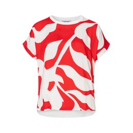 More & More More & More modernes Materialmix-Blusenshirt in graphical print | Gr.: 40