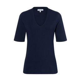 More & More More & More elastisches Basic-Halbarmshirt in dark blue | Gr.: 40