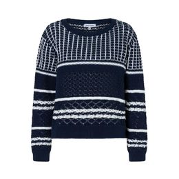 More & More More & More leichter Ajour-Pullover,Streifenmix in structure stripe | Gr.: 36
