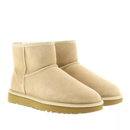 UGG Australia UGG Winterboots - W Classic Mini Ii - Gr. 42 (EU) - in Beige - f&uuml;r Damen