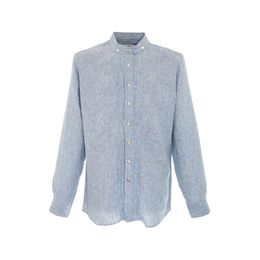 Almsach Stehkragenhemd 175LI in navy | Gr.: S