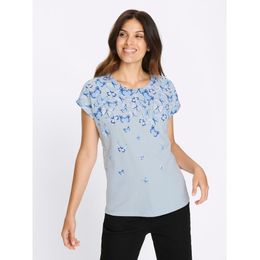 Sieh an! Kurzarm-Shirt in hellblau-royalblau | Gr.: 44