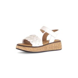 Gabor Plateau Sandalen in creme | Gr.: 38
