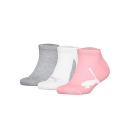 Puma Socken 3er Pack in Grau/Wei&szlig;/Rosa | Gr.: 39-42