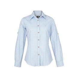OS-Trachten Trachtenbluse 150000-2602 in hellblau | Gr.: 42