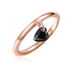 Glanzst&uuml;cke M&uuml;nchen Glanzst&uuml;cke M&uuml;nchen Ring Herz Sterling Silber Spinell in ros&eacute;gold | Gr.: 48