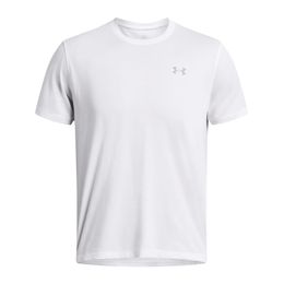 Under Armour Sportshirt "Ua Launch Shortsleeve" in Wei&szlig; | Gr.: S