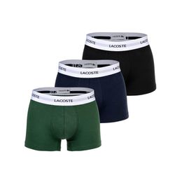 Lacoste Boxershort 3er Pack in Schwarz/Gr&uuml;n/Dunkelblau | Gr.: L