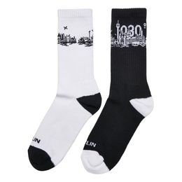Mister Tee Basic Socks in black/white | Gr.: 35-38