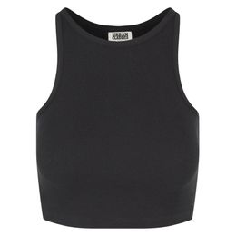 Urban Classics Damen Ladies Organic Cropped Rib Top in black | Gr.: L