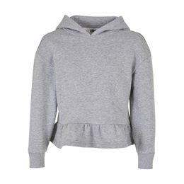 Urban Classics Damen Girls Organic Volants Hoody in grey | Gr.: 134/140