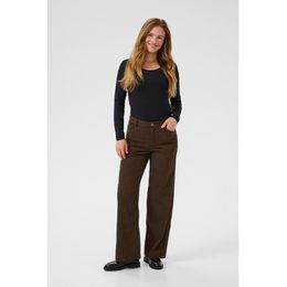 Kaffe Casual Hose KAvera Regular fit in Chocolate Brown CC | Gr.: 38