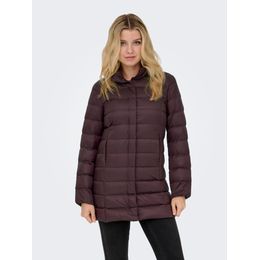 Steppmantel Only "ONLRUBY QUILTED DOWN COAT OTW", Damen, Gr. L, decadent chocolate, Steppware, Obermaterial: 100% Nylon, unifarben, regular fit, M&auml;ntel Steppmantel