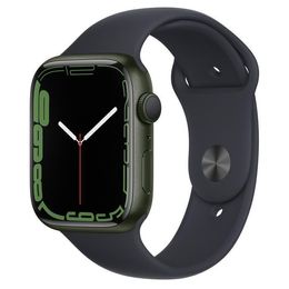 Apple Watch Series 7 (2021) GPS 45 mm - Aluminium Gr&uuml;n - Sportarmband Schwarz