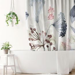 Duschvorhang Wildblumen Aquarell I