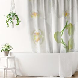 Duschvorhang Wellness Orchidee - Wei&szlig;e Orchidee