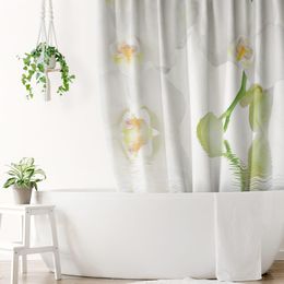 Duschvorhang Wellness Orchidee - Wei&szlig;e Orchidee