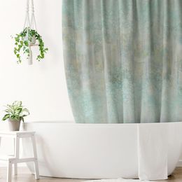 Duschvorhang Rustikales Betonmuster Mint