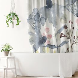 Duschvorhang Wildblumen Aquarell II