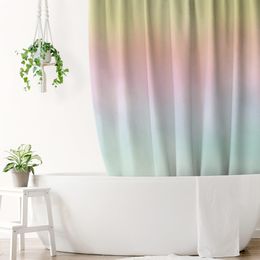 Duschvorhang Regenbogen Wasserfarben