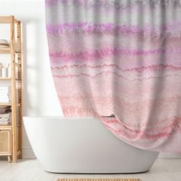 Duschvorhang Spiel der Farben in Pink