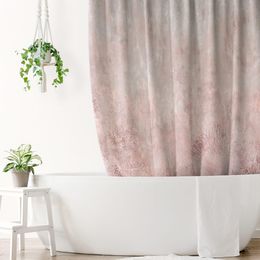 Duschvorhang Rosa Korallengrund
