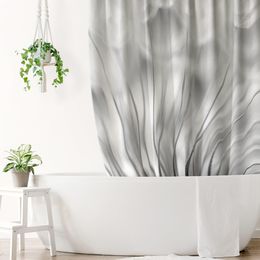 Duschvorhang Traumhafte Pusteblume Schwarz-Wei&szlig;