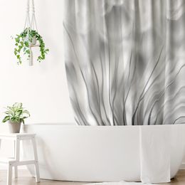 Duschvorhang Traumhafte Pusteblume Schwarz-Wei&szlig;