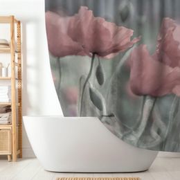 Duschvorhang Malerische Mohnblumen
