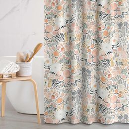 Duschvorhang Blumenmeer in Apricot