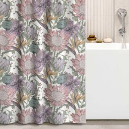 Duschvorhang Florale Eleganz in Pastell