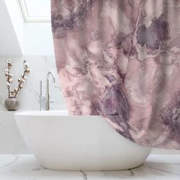 Duschvorhang Farbexperimente Marmor Violett