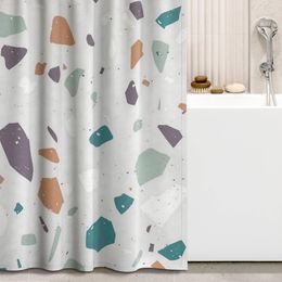 Duschvorhang Detailliertes Terrazzo Muster Grosseto