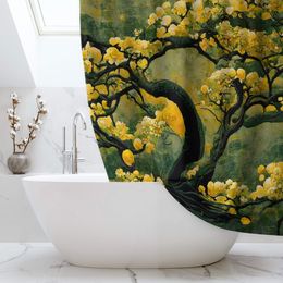 Duschvorhang Gelber Baum