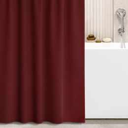 Duschvorhang Dunkel Rot