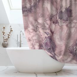 Duschvorhang Farbexperimente Marmor Violett