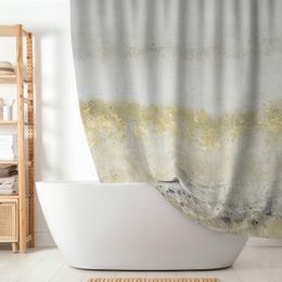 Duschvorhang Goldene Farbfelder I