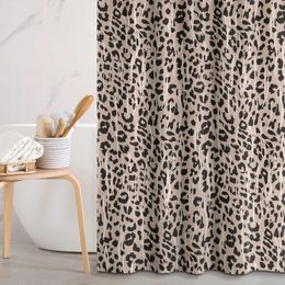 Duschvorhang Zebra und Leopard Muster