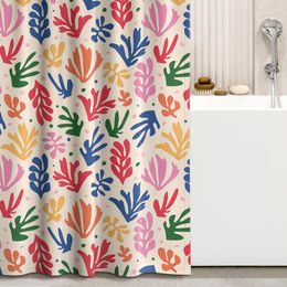 Duschvorhang Matisse - Bunte Bl&auml;tter Muster