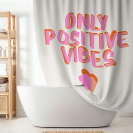 Duschvorhang Only positive vibes